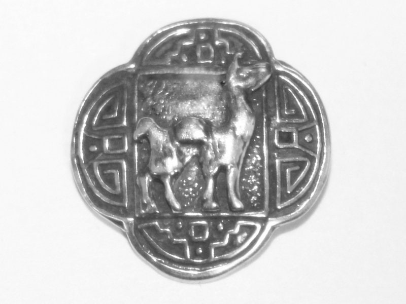 Silver Peruvian LAMA Button Iconic Shape With Border - Etsy