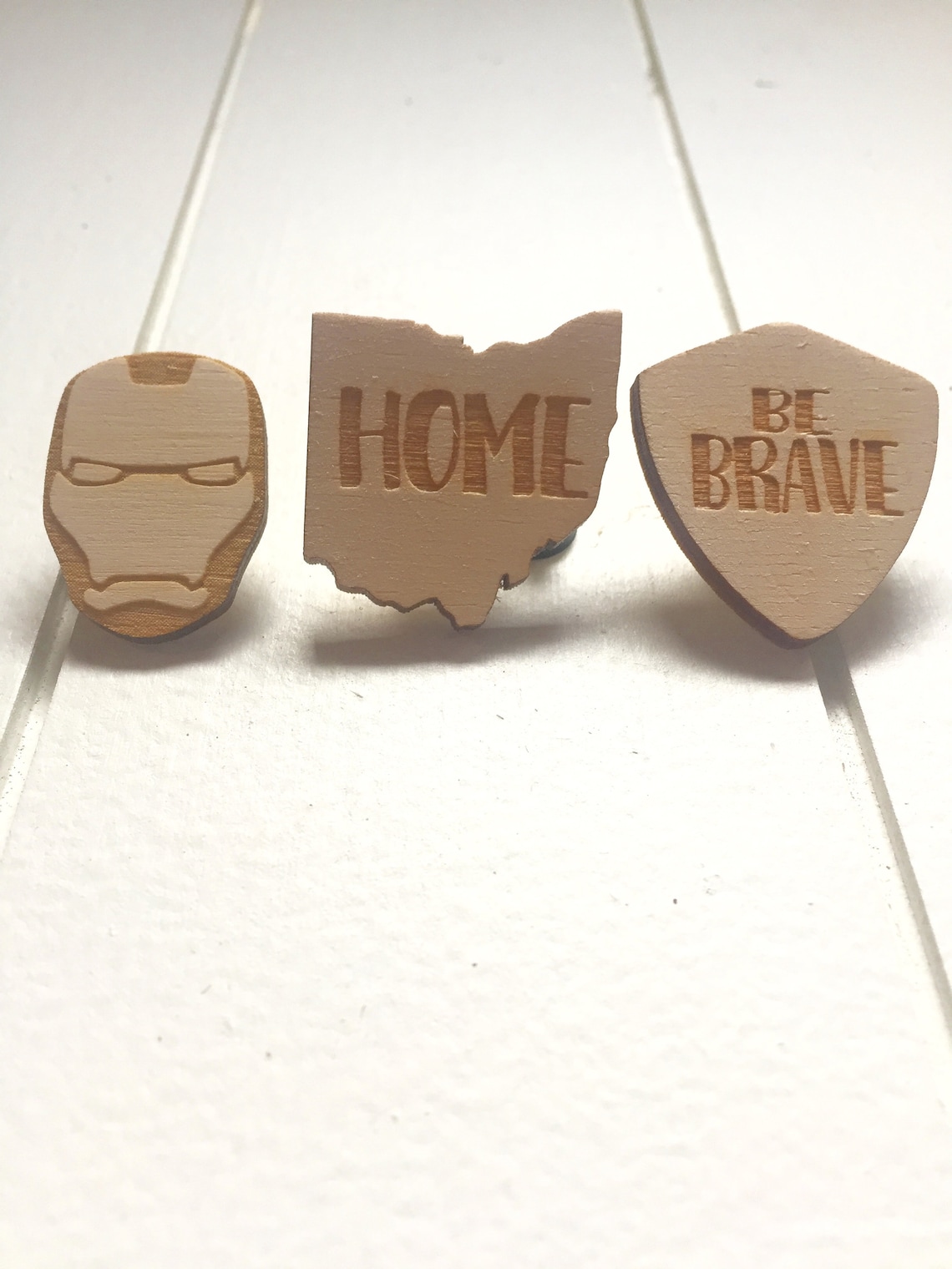 Personalized Custom Wooden Laser Engrave Lapel Pins Custom Pin - Etsy