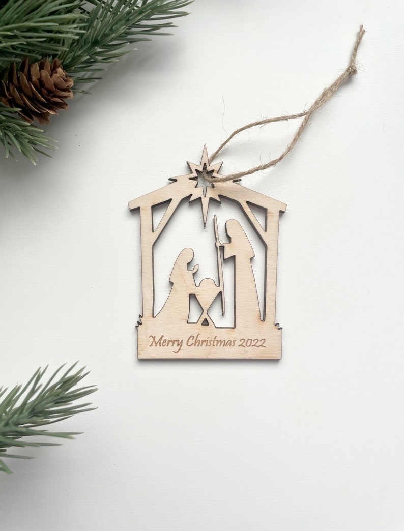 Nativity Christmas Ornament, Christmas, Ornament, Natvity - Etsy