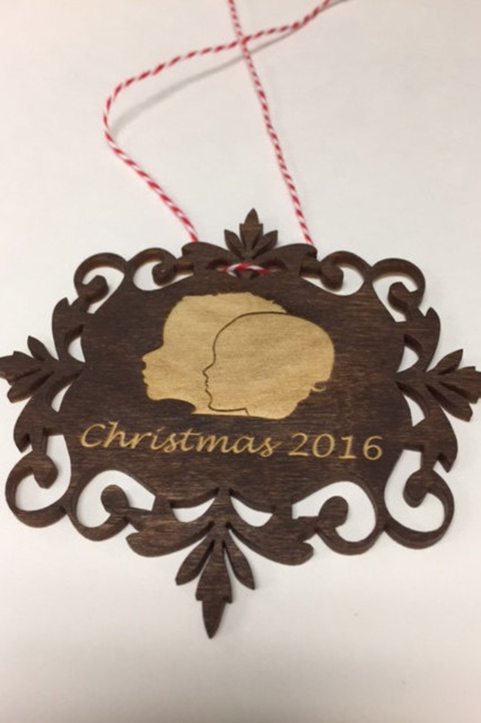 Custom Silhouette Dark Walnut Laser-cut Wood Worthington Cameo - Etsy