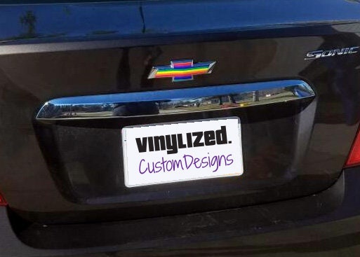 LGBTQIA Rainbow Vinyl Decal Car Emblem LGBT Gay Rights | Etsy