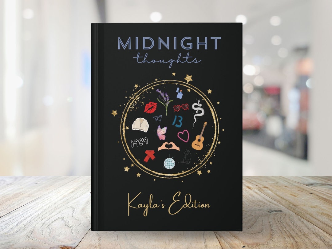 Midnight Thoughts, Personalized Hardcover Journal, Midnights Custom ...