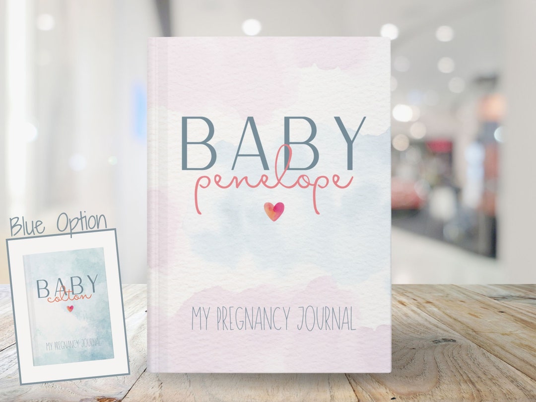 Personalized Pregnancy Journal Hardcover, Baby Bump Diary Notebook - Etsy