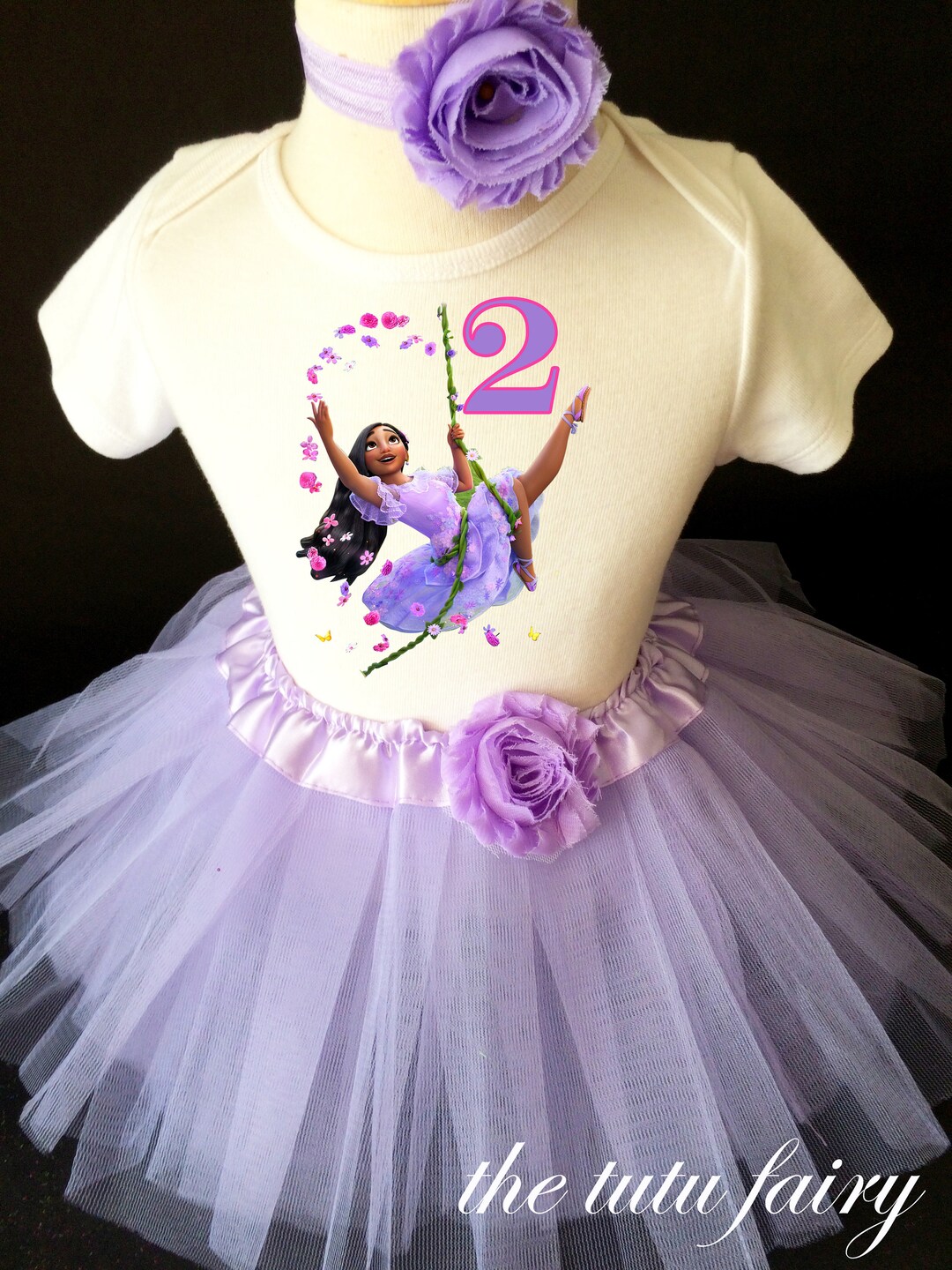 Encanto Isabela Flower Princess Lavender Purple 2nd Second Shirt & Tutu ...