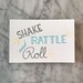 Shake, Rattle & Roll Letterpress Print - Etsy