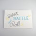 Shake Rattle & Roll Letterpress Print - Etsy