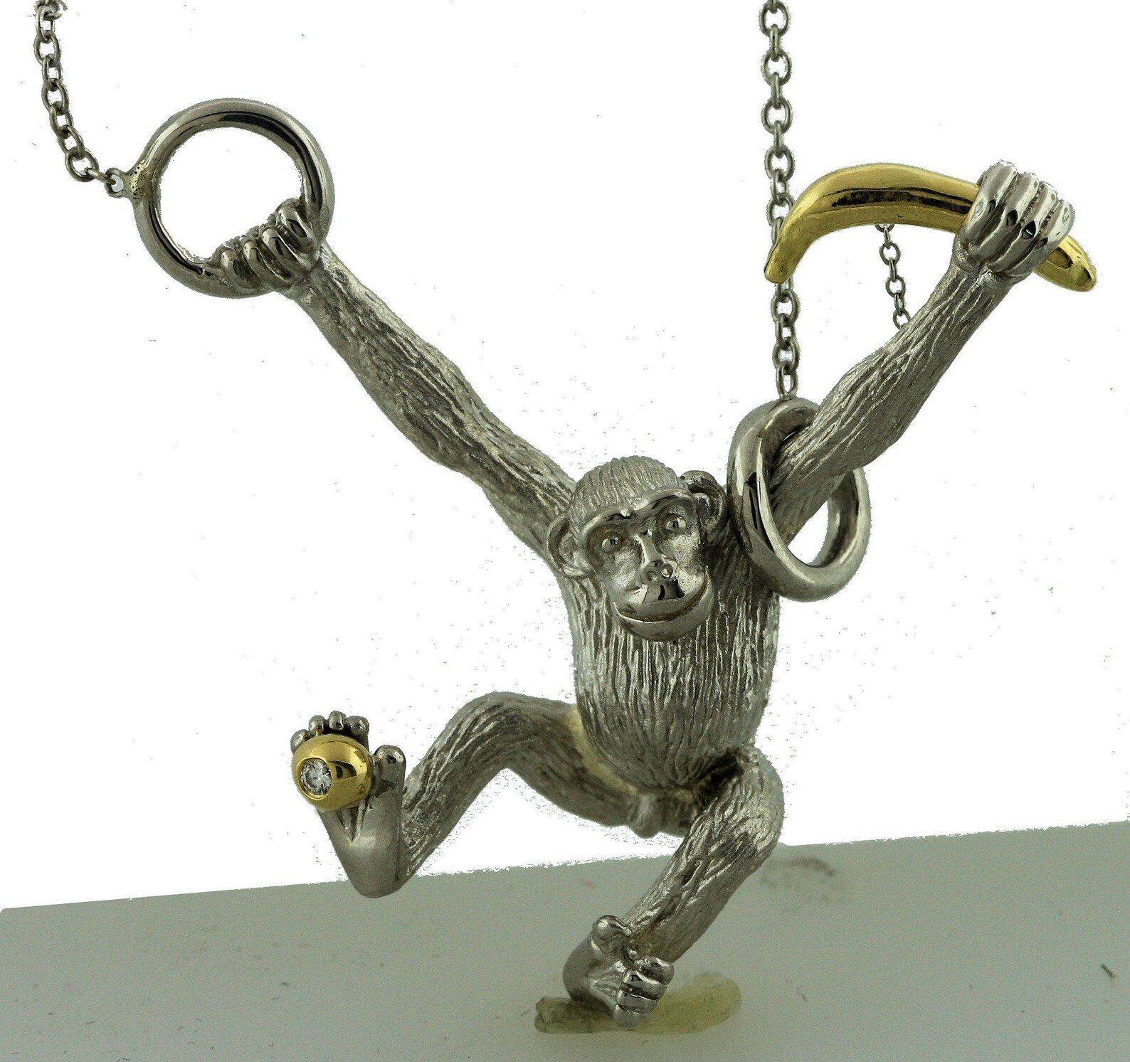 Drop the Banana, Chimp Necklace, Inspirational Jewelry, Let It Go ...