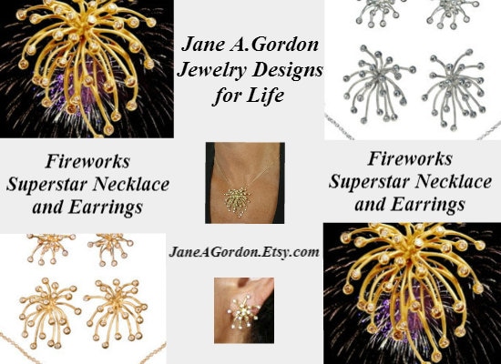 Fireworks - Superstar Necklace - 18k, 14k or Sterling Silver With ...