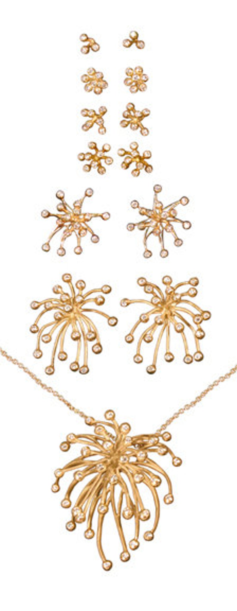 Fireworks - Superstar Necklace - 18k, 14k or Sterling Silver With ...