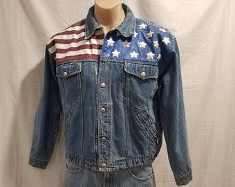 American flag denim | Etsy
