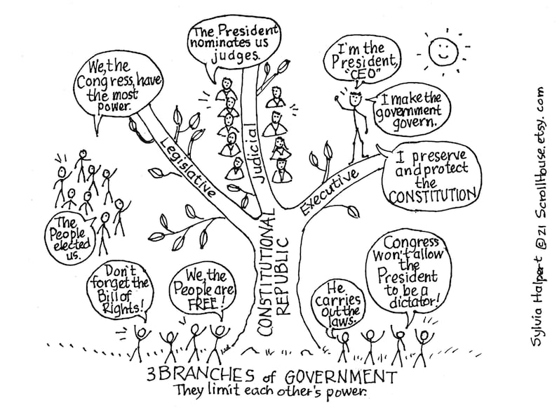 The 3 Branches of Government Fact (digital Sheet) - Etsy
