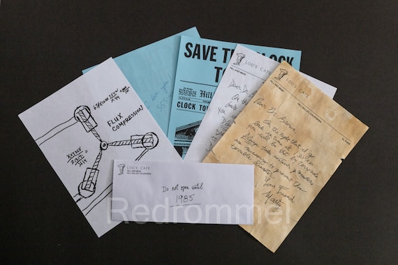 BTTF Back to the Future Paper Prop Set Fluc Capacitor Clock - Etsy