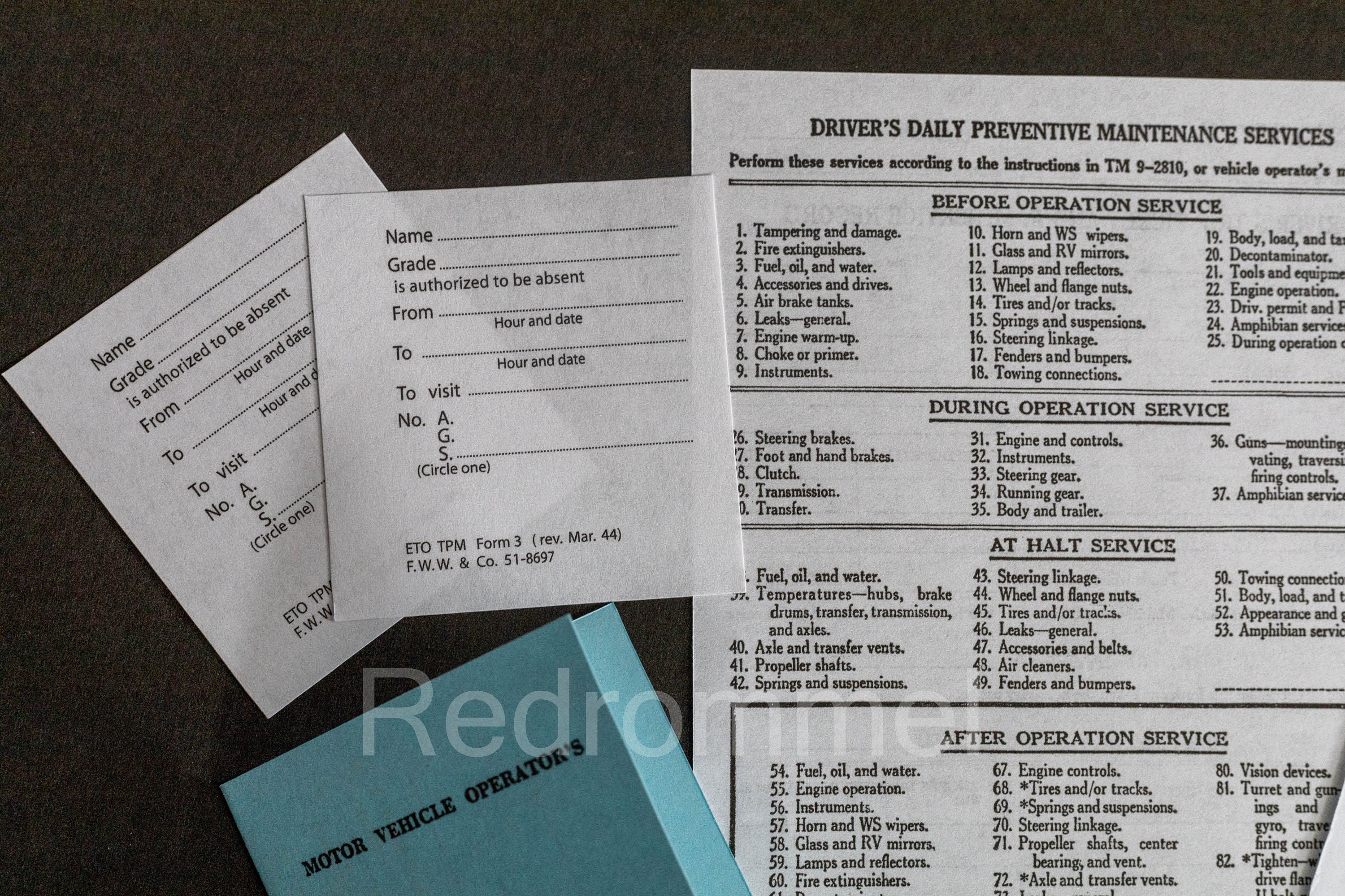 WW2 American Soldiers Paperwork Set - Etsy