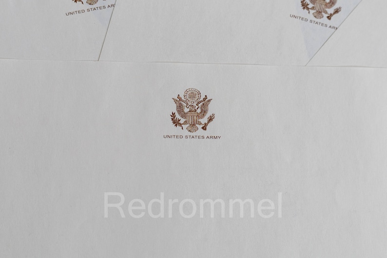 WW2 American US Army Letterhead - Etsy