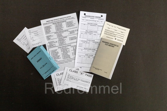 WW2 American Soldiers Paperwork Set - Etsy