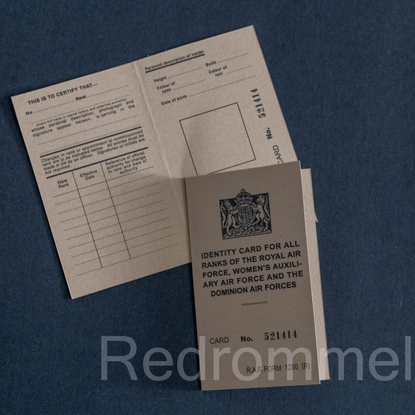British Id Card Ww2 - Etsy UK