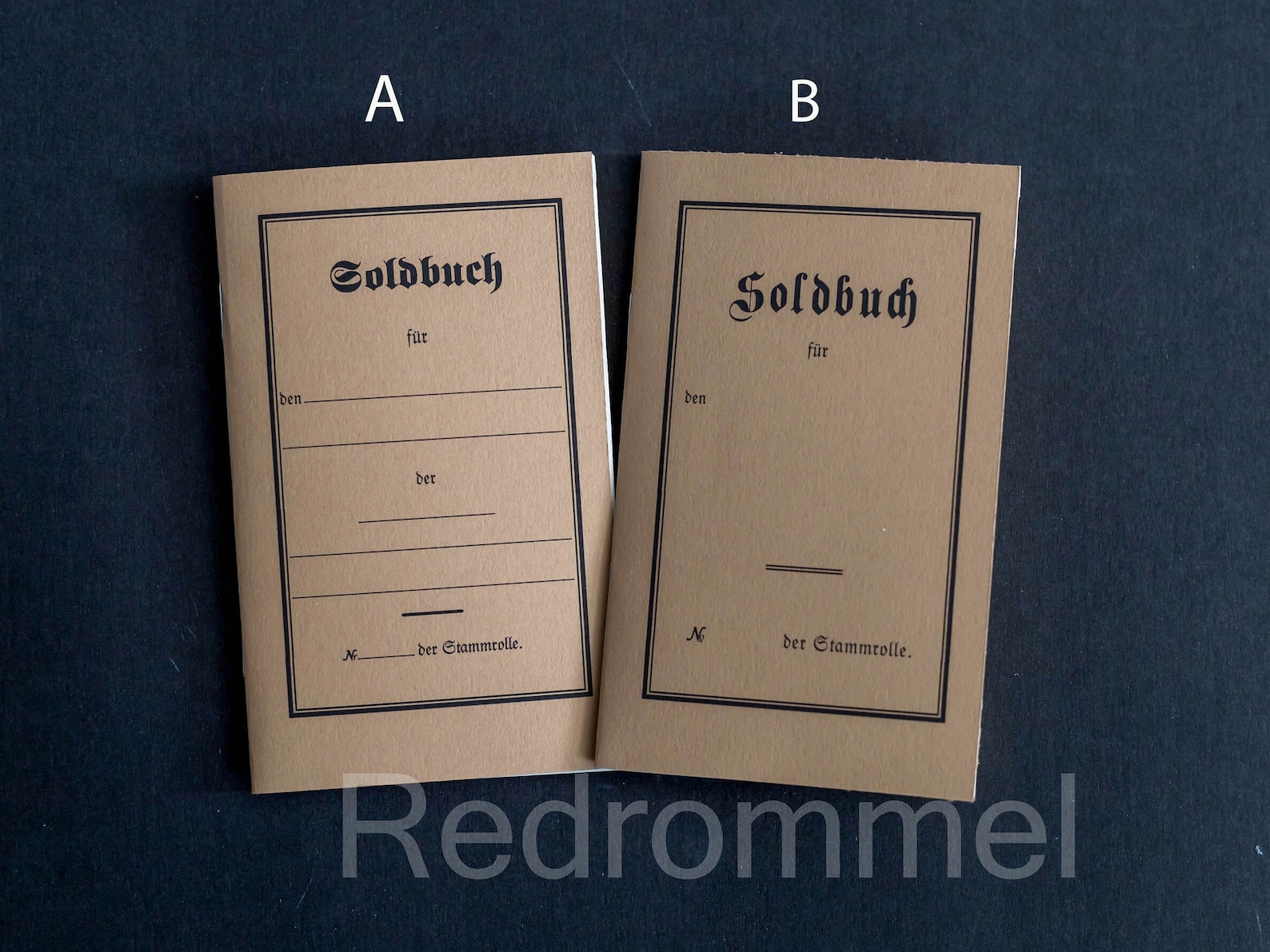 WW1 German Soldbuch Reproduction - Etsy