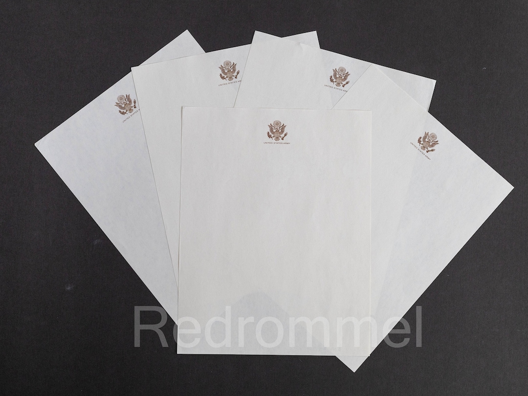 WW2 American US Army Letterhead - Etsy