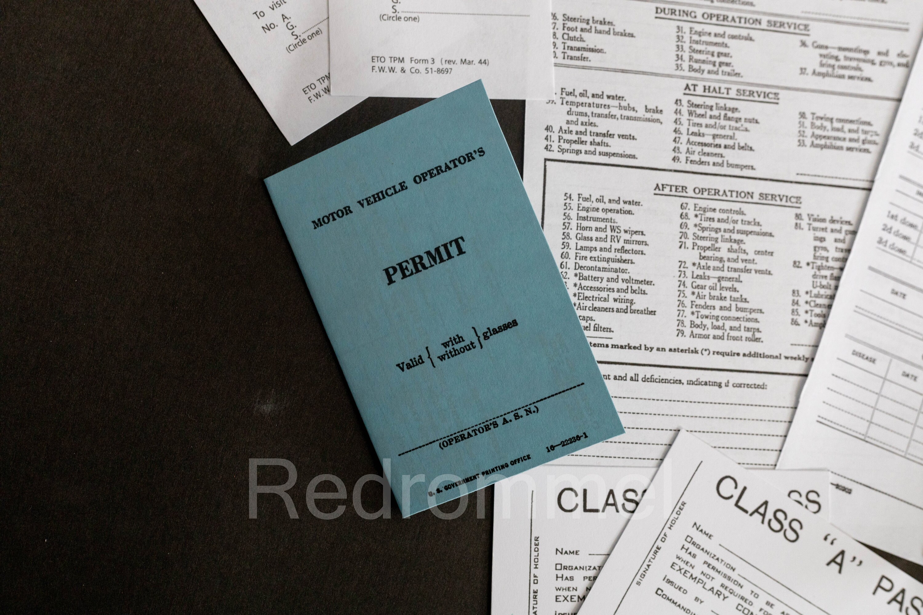 WW2 American Soldiers Paperwork Set - Etsy