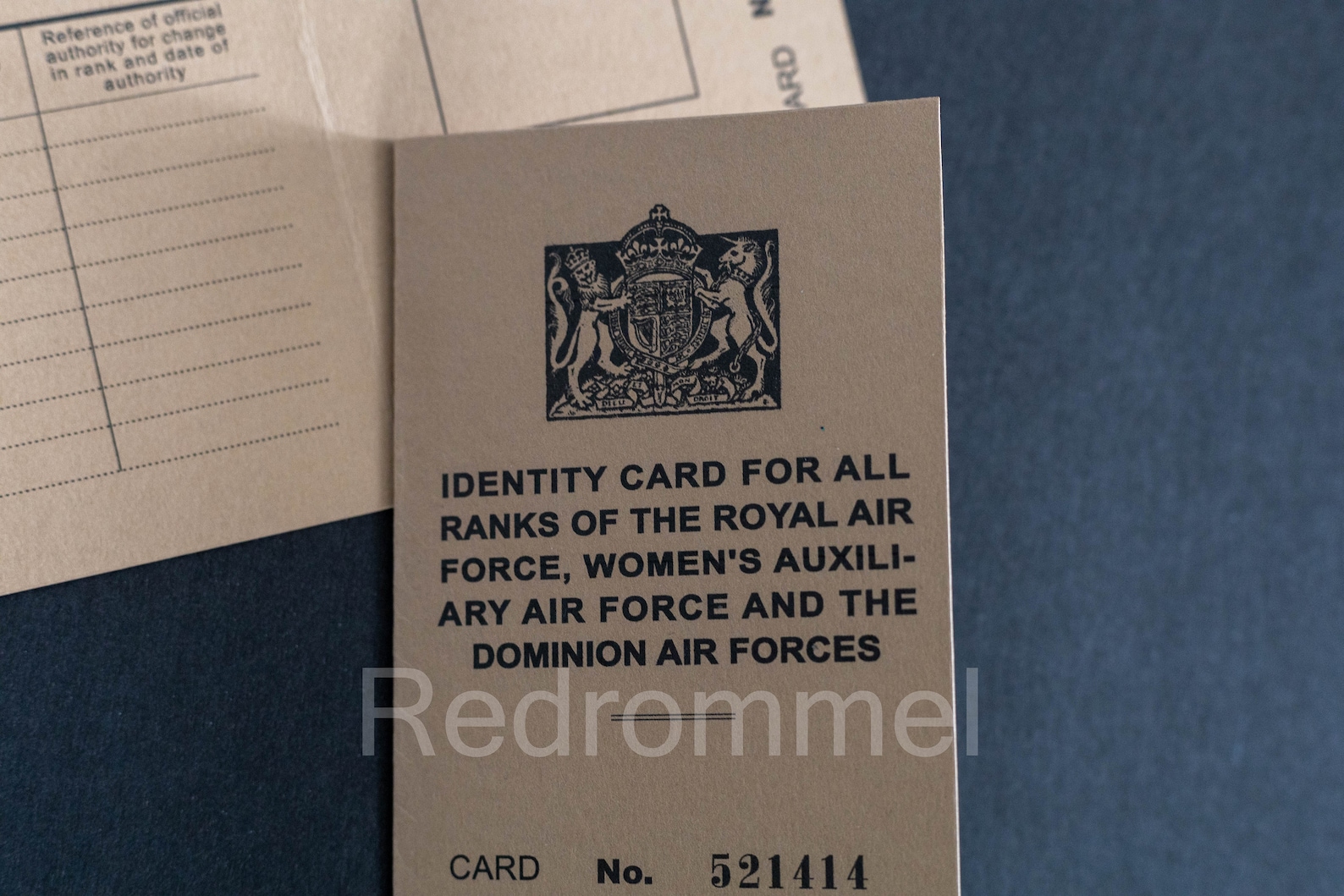 WW2 British RAF ID Card - Etsy