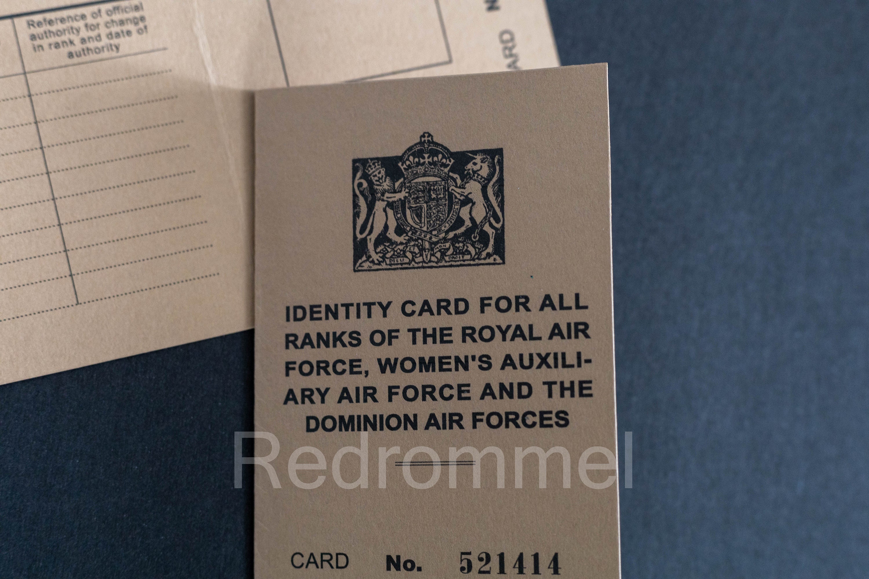 WW2 British RAF ID Card - Etsy UK