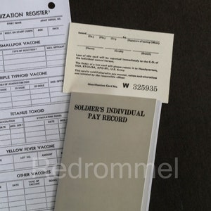 WW2 American Soldiers Paperwork Set - Etsy