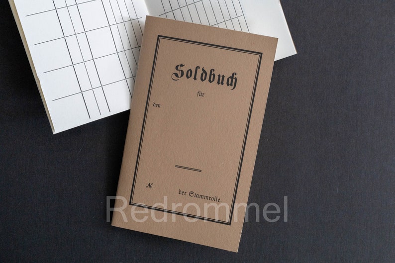 WW1 German Soldbuch Reproduction - Etsy