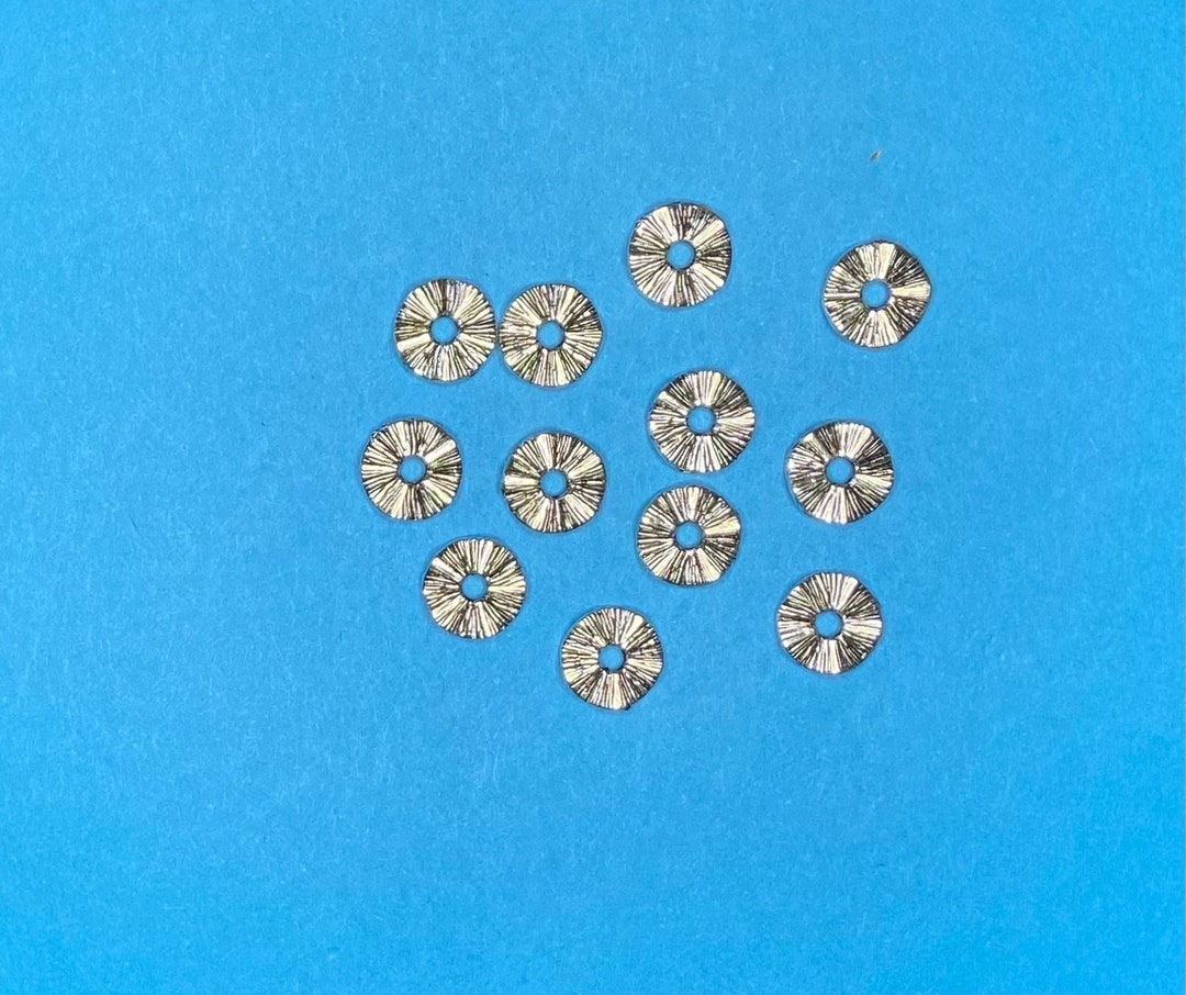 Round Medium Wavy Saucer Discs 15 Beads (10x2 Mm) - Etsy