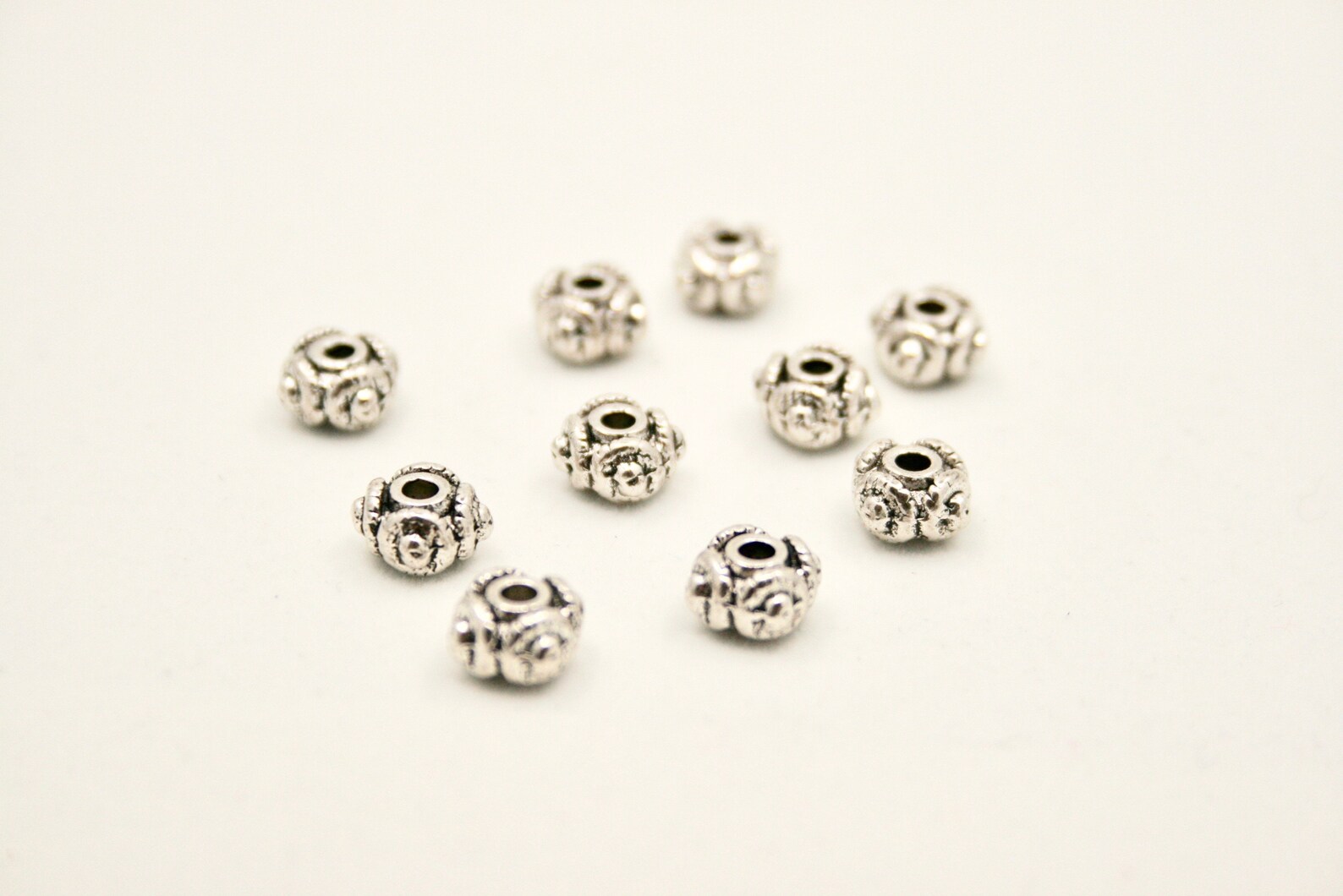 Pewter Beads Small Square Beads 5x8 Mm - Etsy
