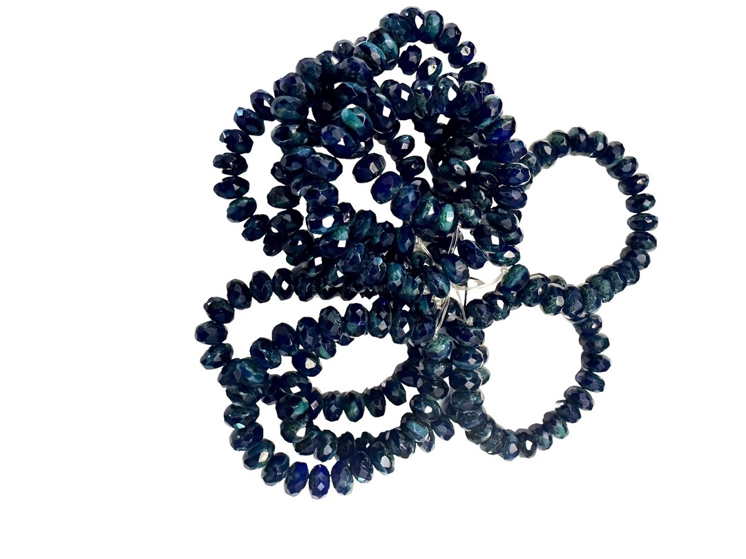 Czech Glass Beads Cobalt Transparent & Turquoise Opaque Mix With ...