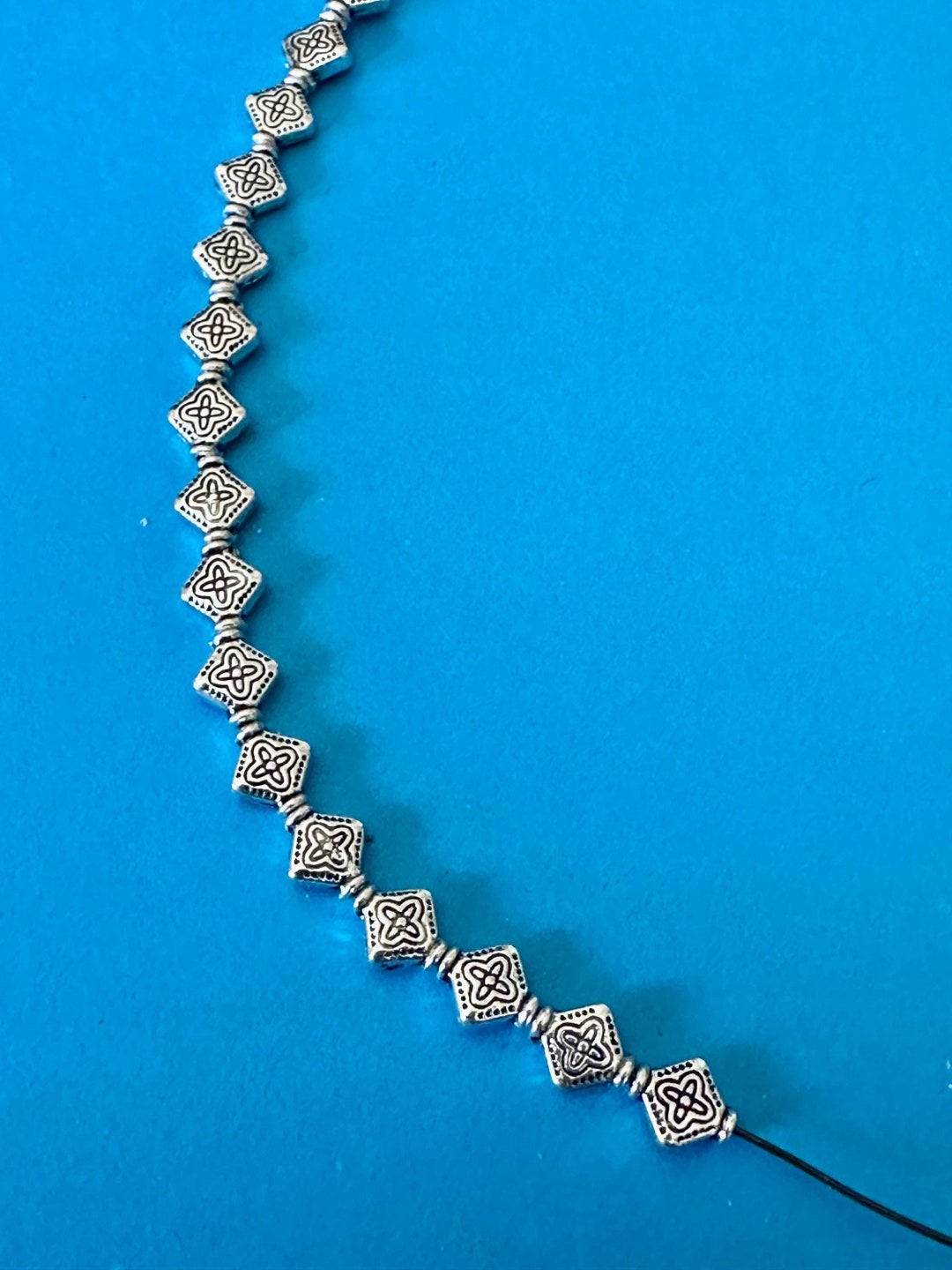 Bali Style Triangle Pewter Beads (20 Beads) 7x6mm - Etsy