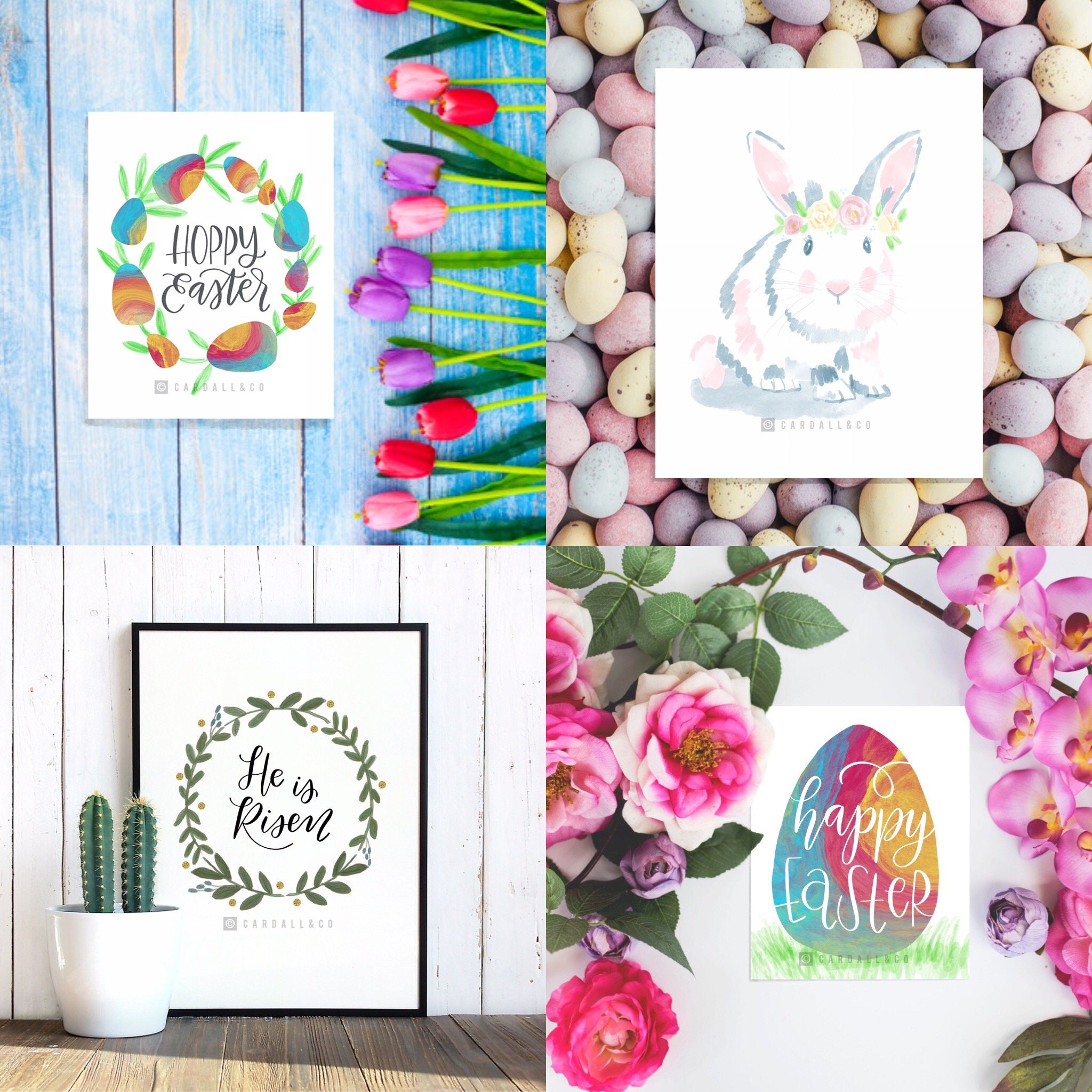 Easter Print Bundle / Easter Prints / Digital Downloads - Etsy UK