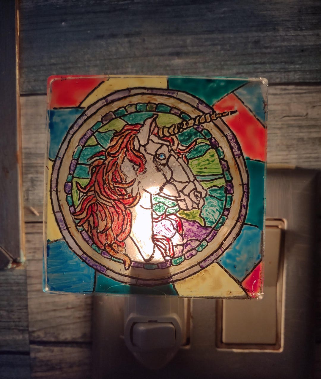 Unicorn Carousel Night Light - Etsy