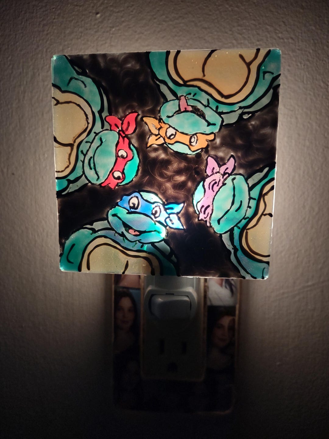 Teenage Mutant Ninja Turtles Hand Painted Night Light - Etsy
