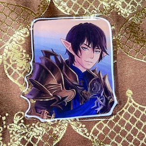 Final Fantasy XIV Inspired Pin Arts G'raha, Emet, Zero, Estinien ...