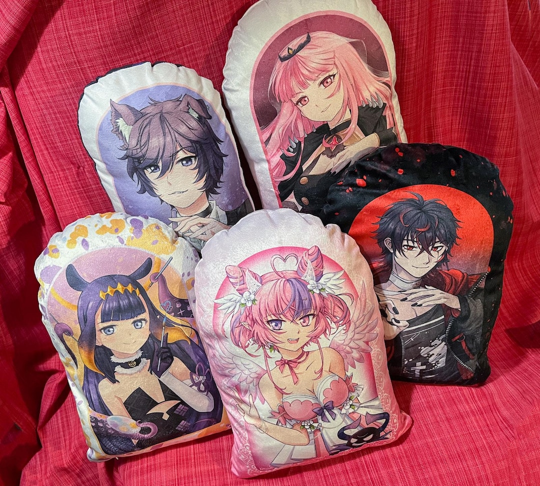 Vtuber Ironmouse Mori Ina K9kuro Shoto Pillow Plush Fan Art - Etsy