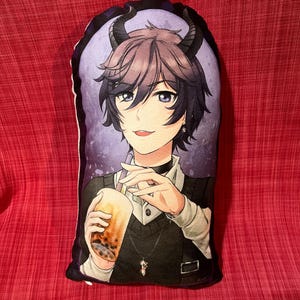 Vtuber Ironmouse Mori Ina K9kuro Shoto Pillow Plush Fan Art - Etsy