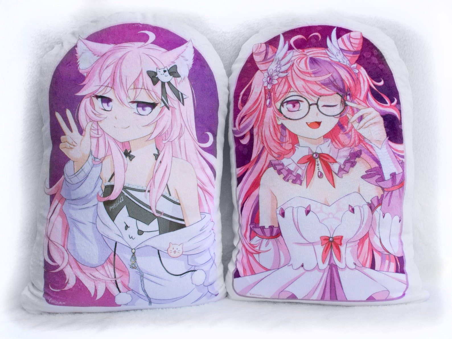 Nyanners & Ironmouse Pillow Plush Fan Art Event Aftersale - Etsy UK