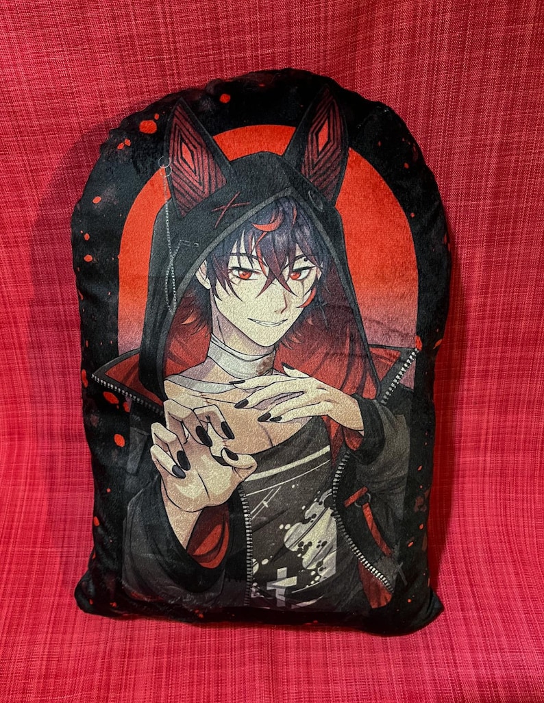 Vtuber Ironmouse Mori Ina K9kuro Shoto Pillow Plush Fan Art - Etsy