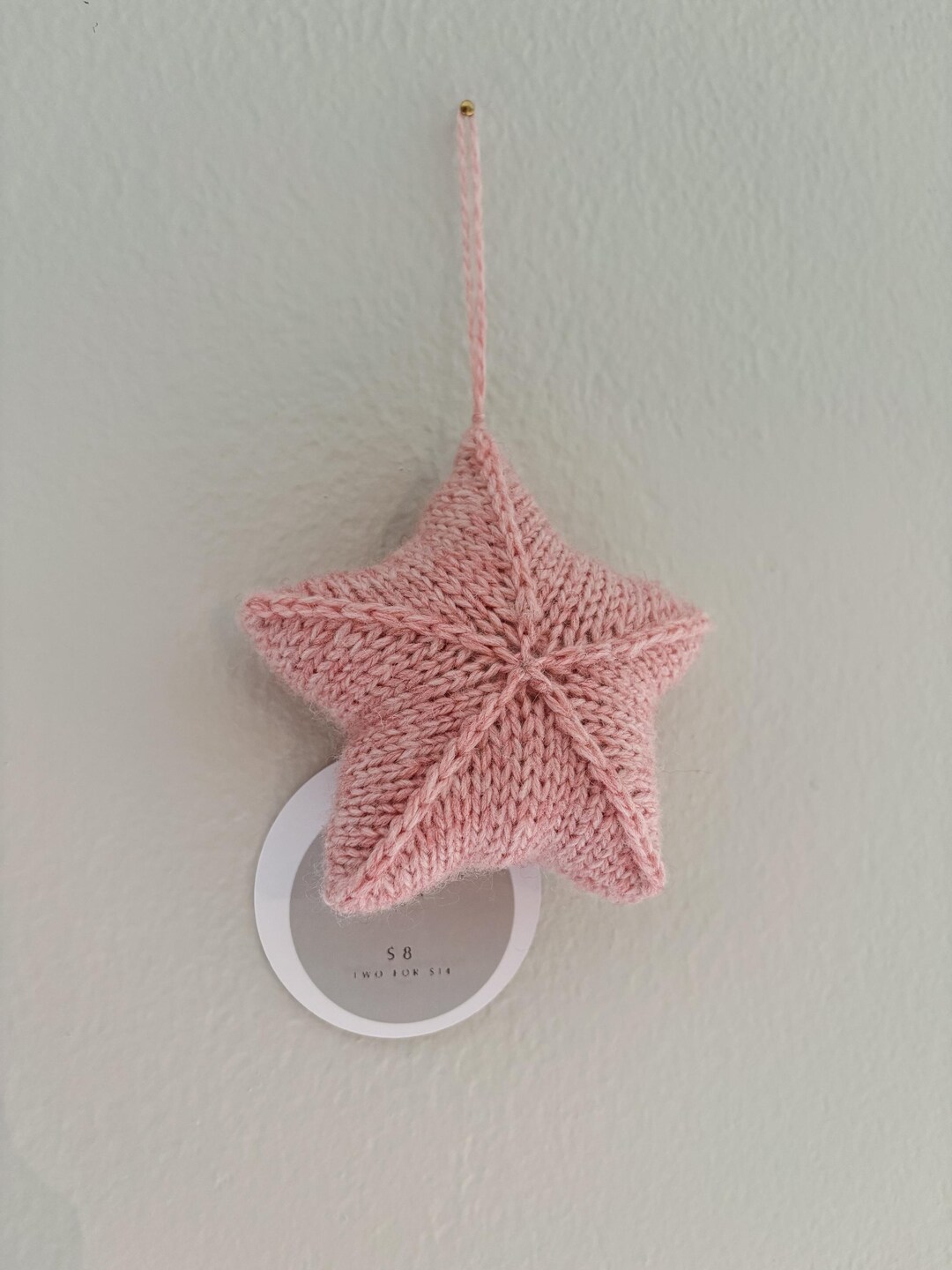 Pink Hand Knit Star | Cozy Handmade Star - Etsy