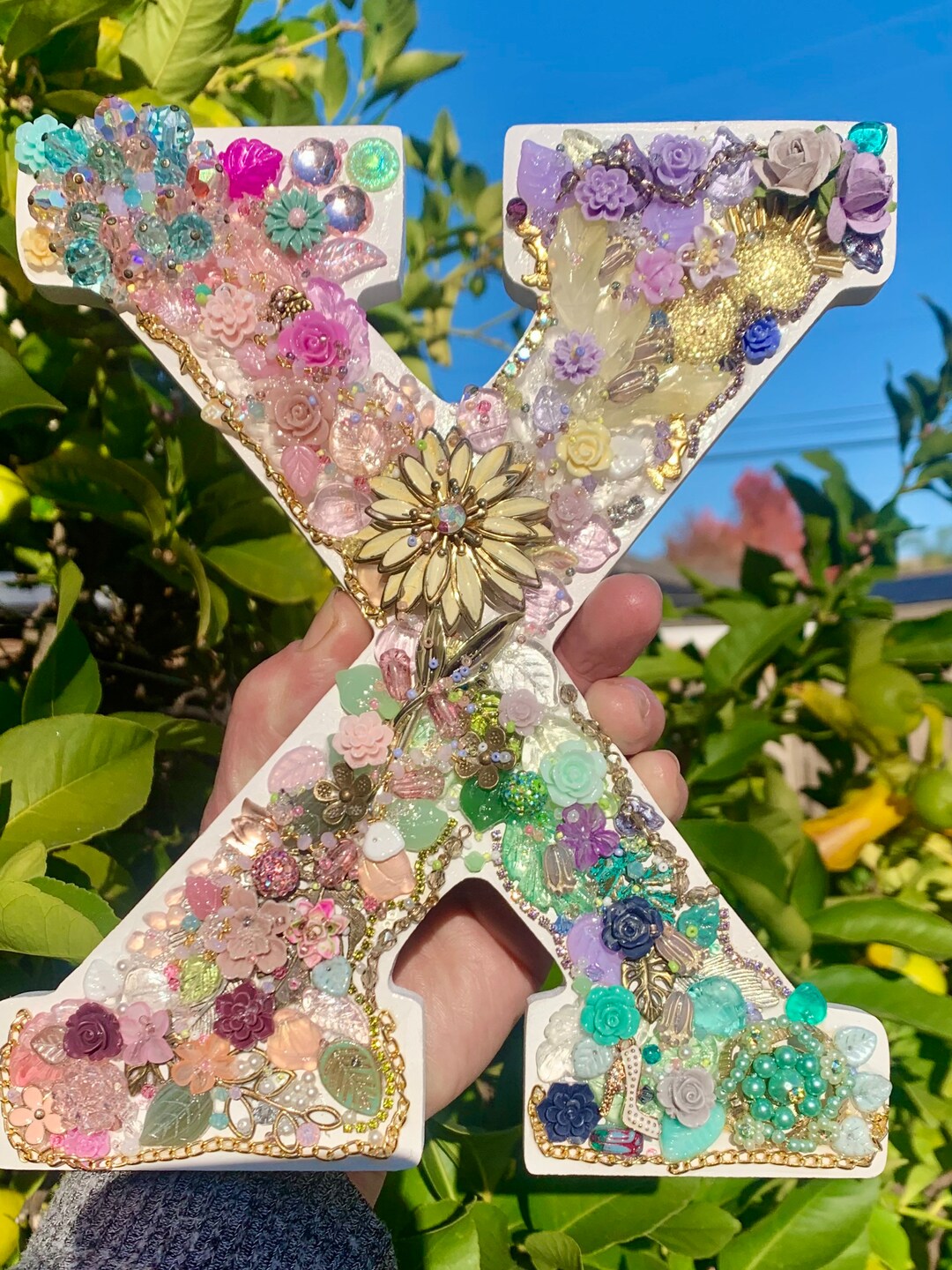 Glamorous Greek Letter X Letter X Decor Vintage Signed Coro - Etsy