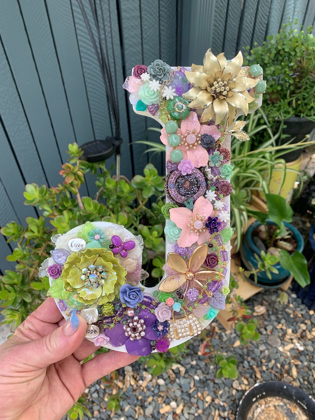 Decorative Letters, Personalized Letter J, Custom J Monogram, Wedding ...