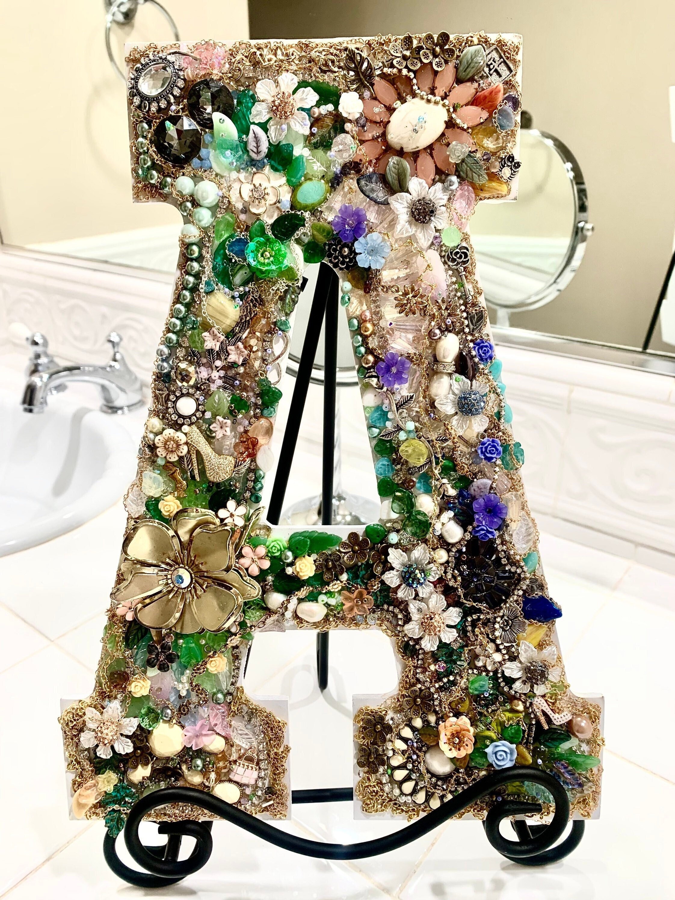 A Jeweled Gold Letters