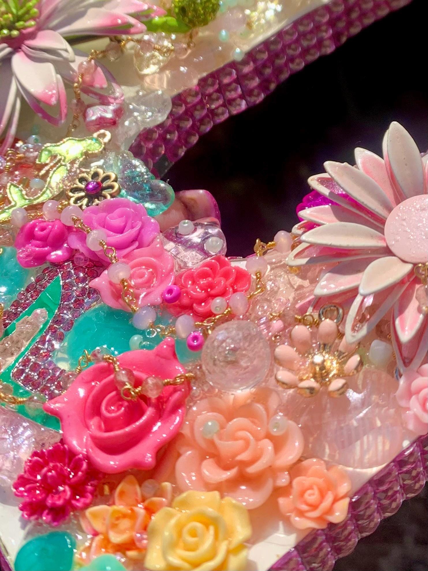 Decorative Letter L, Nursery Room Bling, Floral Initials, Bridal Baby ...