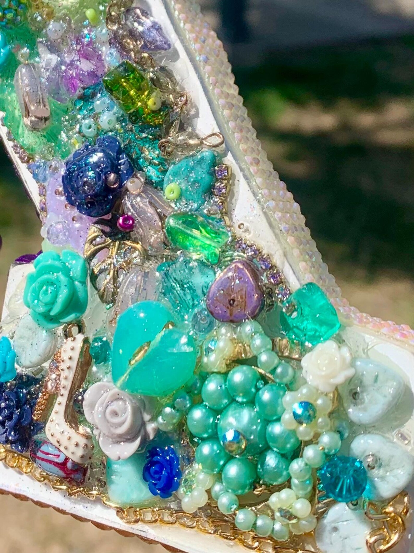 Jeweled Letter X Decor – Vintage Jewelry Embellished Wood Art - Etsy