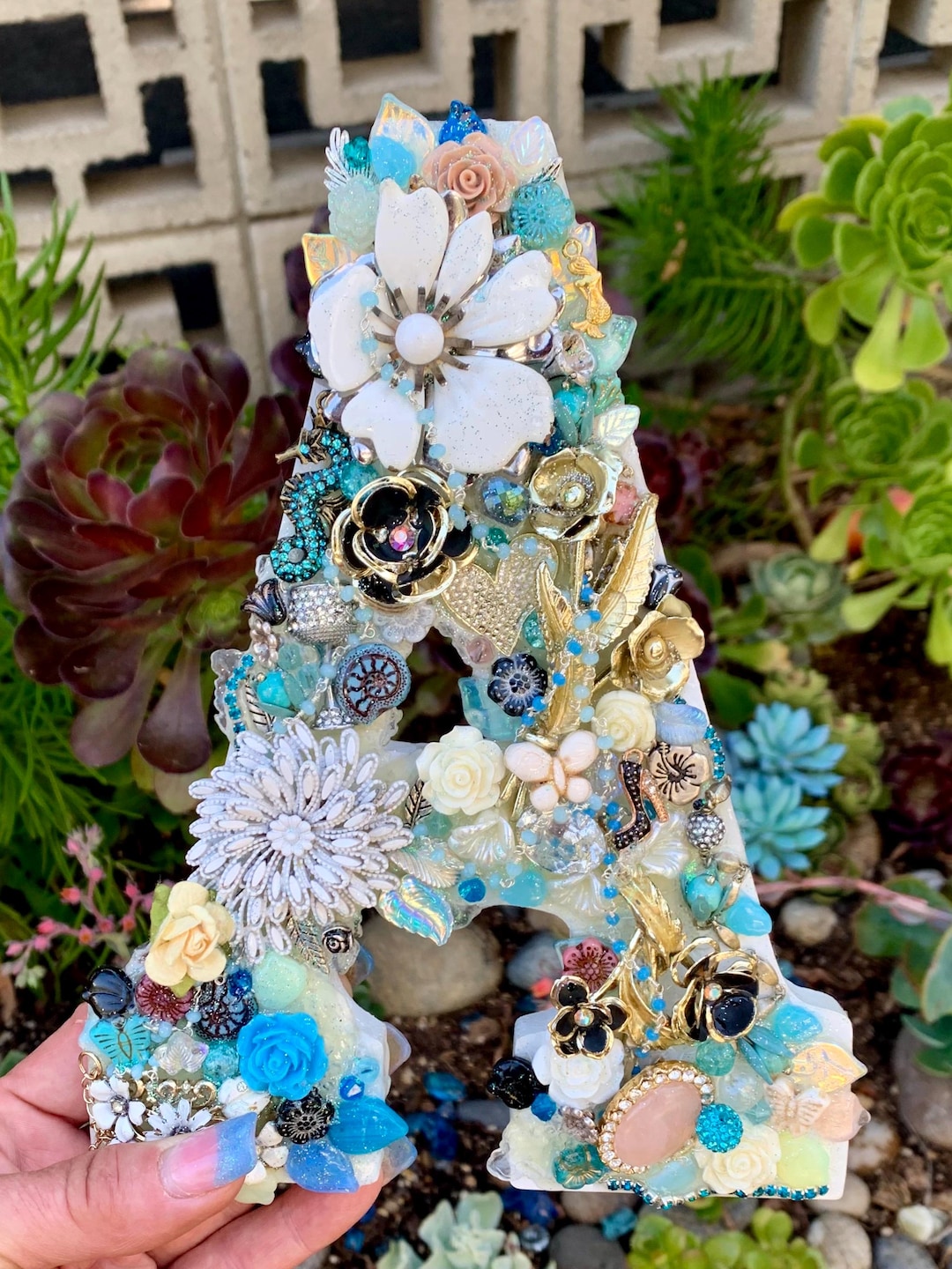 Glamorous Letter A, Decorative Letter A, Bling Room Decor, Personalized ...