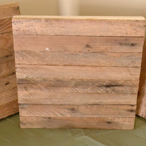 Wood Slat Sign (set of 3) | Pine 12" X 12 " Square | Unfinished Wood ...