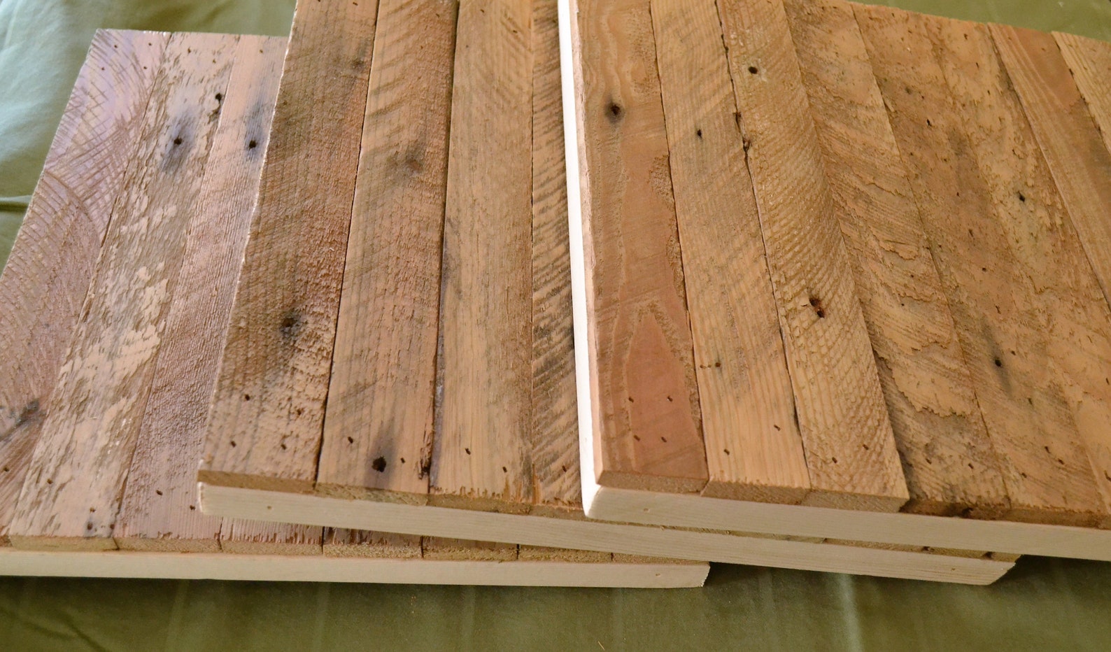 Wood Slat Sign set of 3 Pine 12 X 12 Square - Etsy