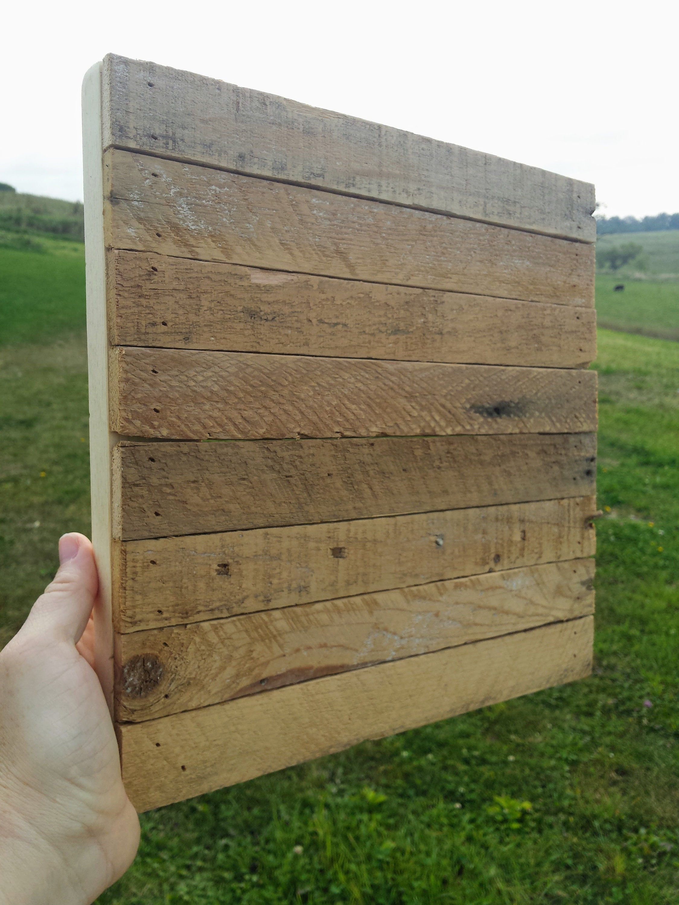 Wood Slat Sign set of 3 Pine 12 x 12 Square | Etsy