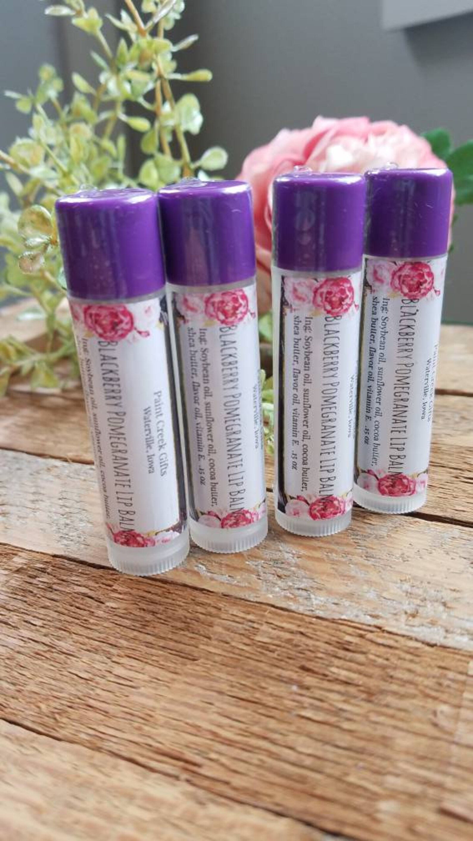 Blackberry Pomegranate Lip Balm Multi-pack Lip Balm - Etsy
